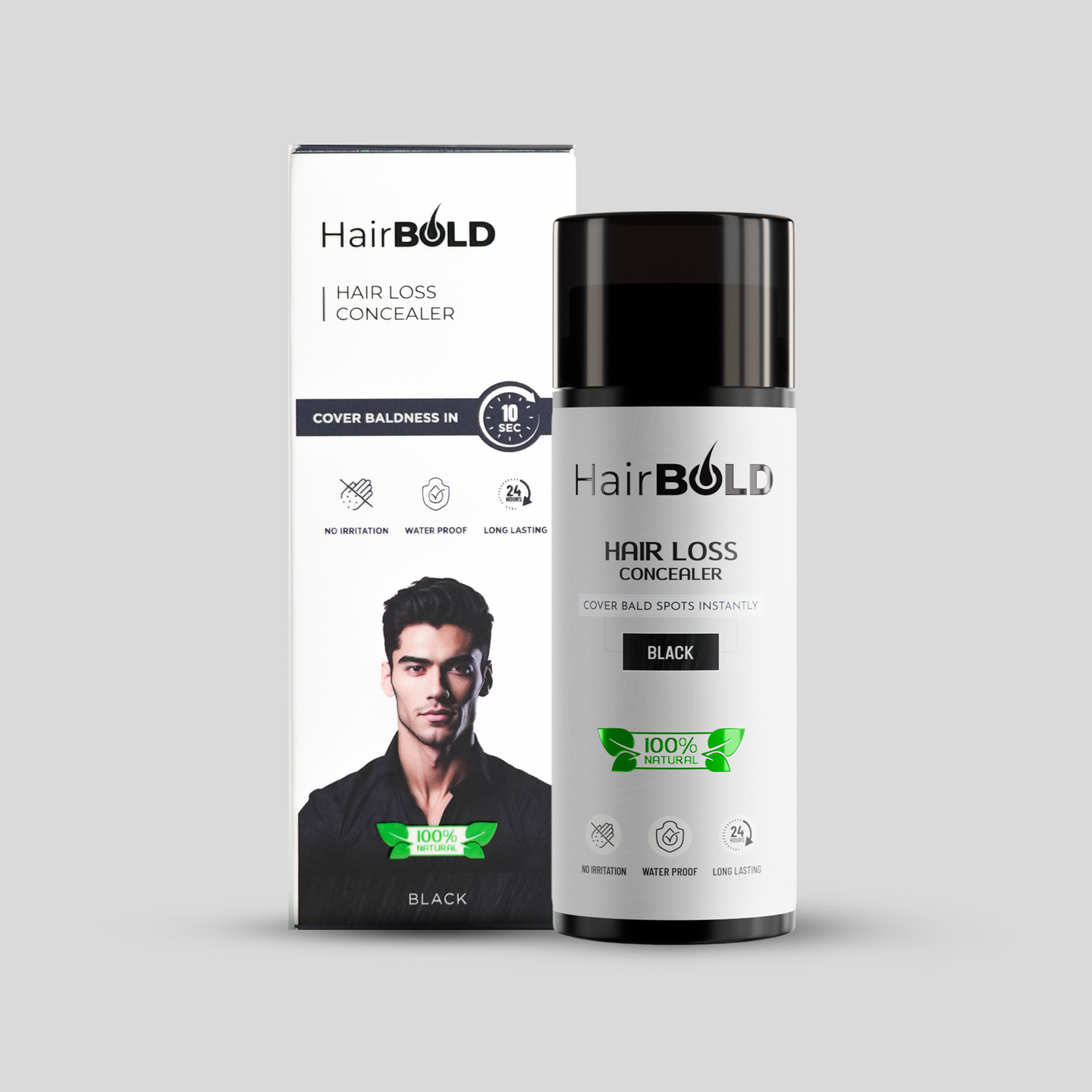 HairBOLD Hair Loss Concealer | Natural Hair Building Fiber